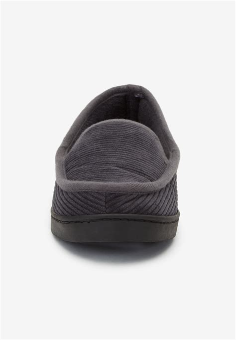 Kingsize Mens Big And Tall Cotton Corduroy Slippers