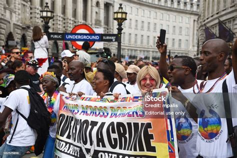 Lgbt People And Supporters Parading At The Famous Pride Parade In