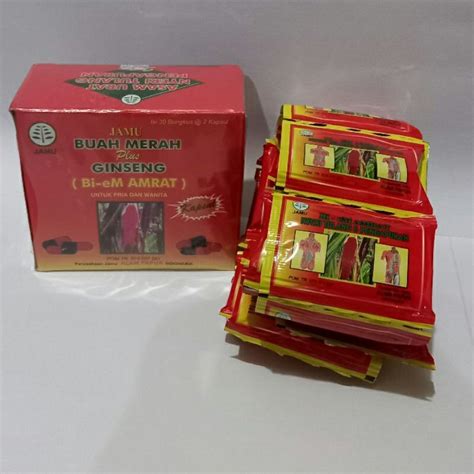 Jual Kapsul Buah Merah Plus Ginseng Bm Asam Urat Kapsul Shopee