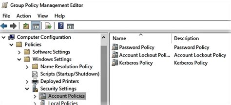 Configure Password Policies Windows Server 2019