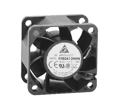Ffb0412vhn-R00 Delta Electronics DC Tubeaxial Fan, 40X28mm, 12VDC, Ball ...