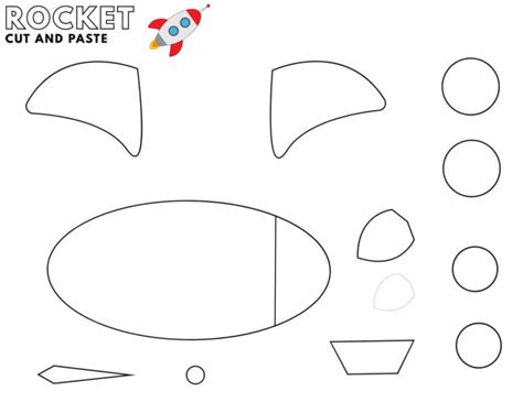 Printable Build A Rocket Craft Cut And Paste Summer Space Adventure