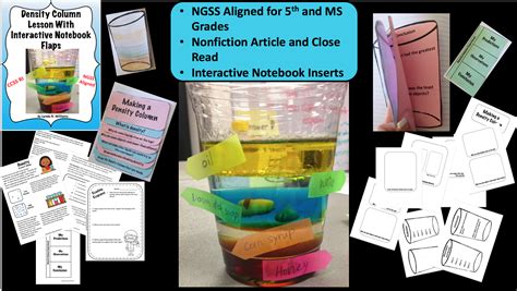 Density Columns Aligned With Ngss Teaching Science With Lynda R Williams