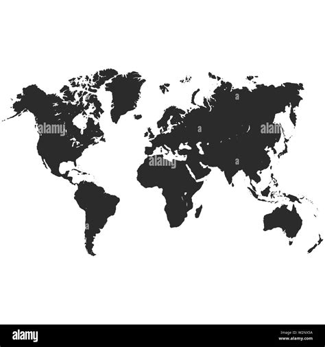 World Map Background Vector Eps10 Illustration Atlas Stock Vector