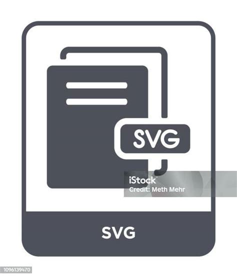 Svg Icône Vecteur Sur Fond Blanc Rempli De Svg Trendy Icônes De