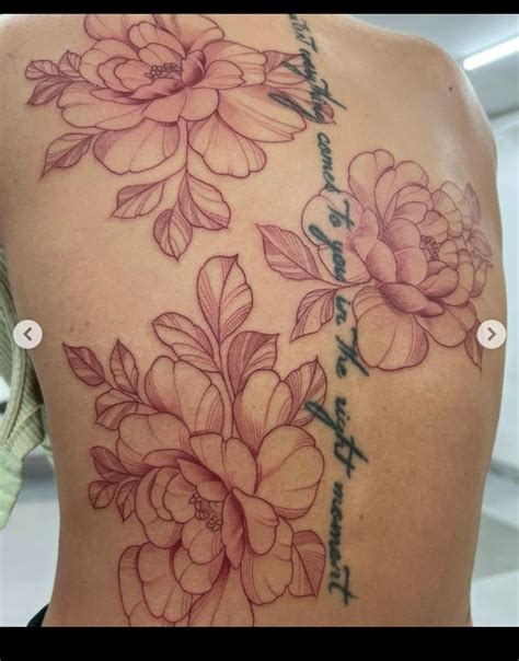 Back Flower Tatto Tatoeage Inspiratie Inspirerende Tatoeages