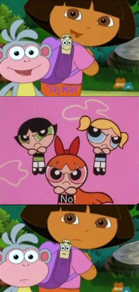 Ppg Says No To Dora Boots And The Map By Peanutslegotoons On Deviantart