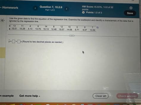 Use The Given Data To Find The Equation Of The Chegg