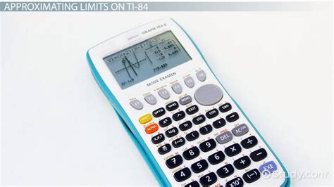 Approximating Limits On A Graphing Calculator Lesson