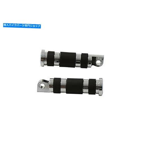 フットペグ Chrome Magna Ring Style旅客足のセットフィットハーレーダビッドソン Style Passenger