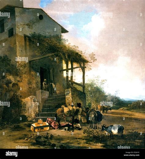 The Inn View Of Italy 1648 Adam Pijnacker 1620 1673 Dutch Netherlands