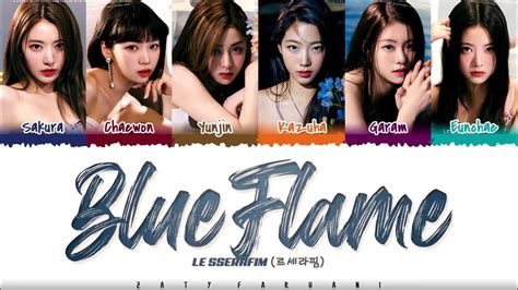 Le Sserafim 르세라핌 Blue Flame Lyrics Color Codedhanromeng 1