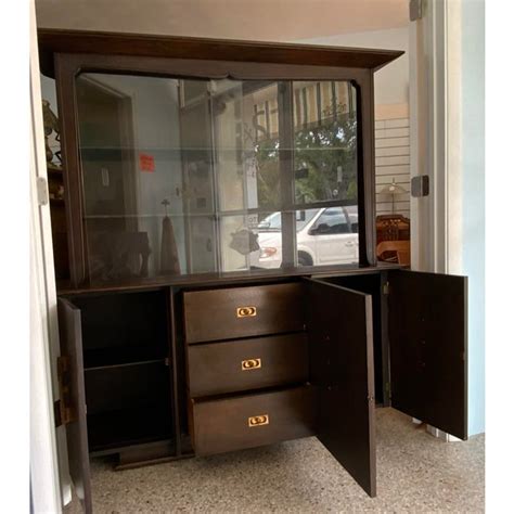 Mid Century Modern Mahogany Display Cabinet Chairish