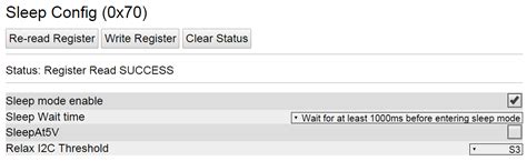 Tps65982 Sleep Mode Configuration Interface Forum Interface Ti