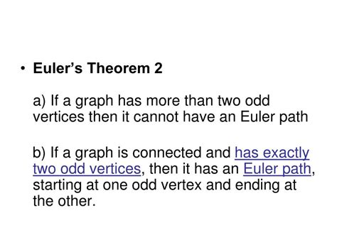 Ppt Graph Modeling In Real Life Eulers Theorems And Fleurys