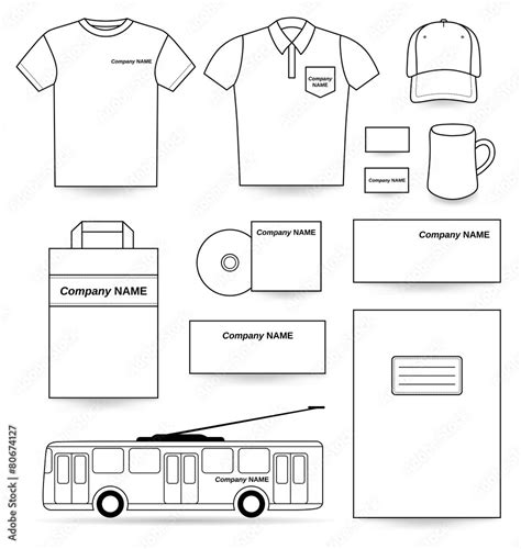 Advertisement Template Blank Set Stock Vector Adobe Stock