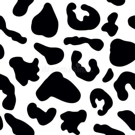 Seamless Pattern With Black Jaguar Leopard Animal Skin Print Texture