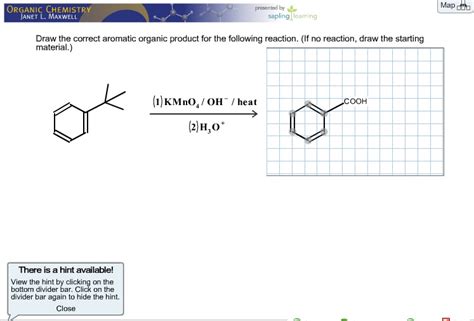 Solved Draw The Correct Aromatic Organic Product For The