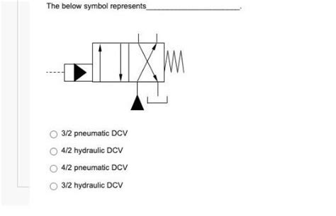 Solved The Below Symbol Represents 32 Pneumatic Dcv 42