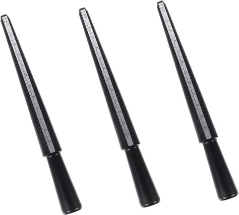 3pcs Ring Measuring Stick Black Ring For Men Womens Ring Finger Ring