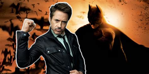 Robert Downey Jr Reveals He Was Rejected For Batman Begins Role