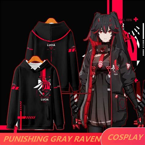 Anime Mới Punishing Gray Raven Dây Kéo Áo Khoác Nam Nhật Bản Thời Trang