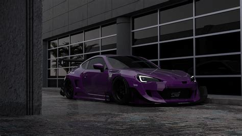 Realistic Car Alley Scene 3D Blender Textured FBX OBJ MTL Files 3D