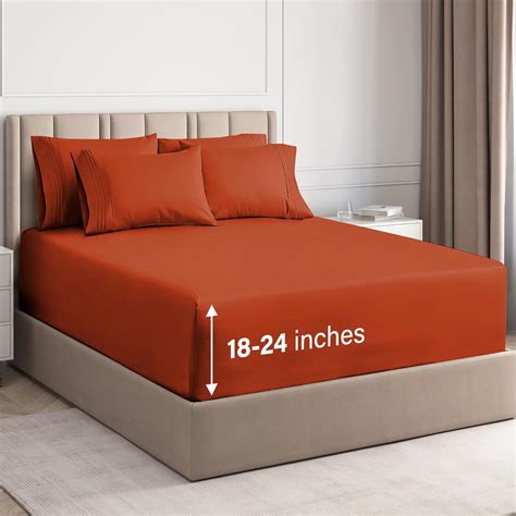 Extra Deep Queen Sheet Set 6 Piece Breathable And Cooling