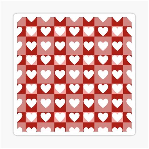 Love Pattern Uneven Sticker For Sale By Print Designs Redbubble