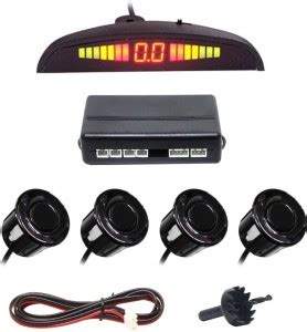 FABTEC Car Reverse Backup Radar System With Parking Sensors Distance Detection LED Distance