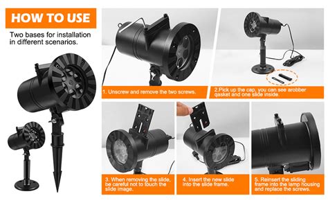 Christmas Projector Lights Upgraded Outdoor Indoor Waterproof