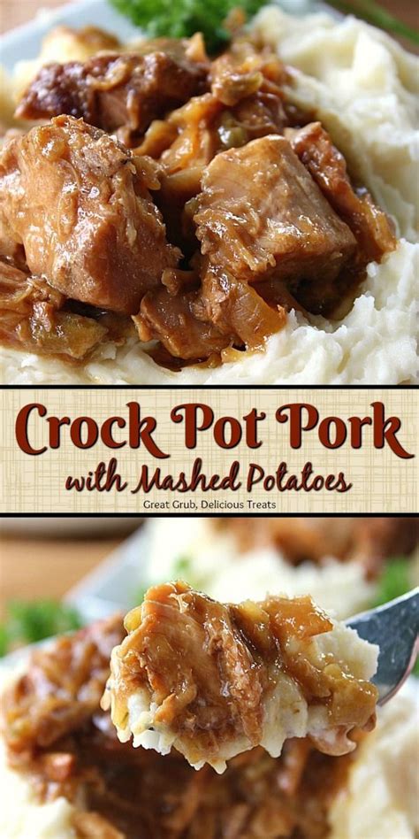 Crock Pot Pork With Mashed Potatoes Recipe Boneless Pork Rib Recipes