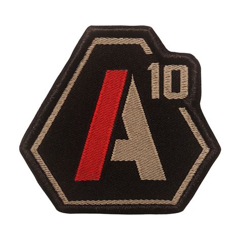 Patch Signature Logo A10 Embroidered Tanred A10 Equipment