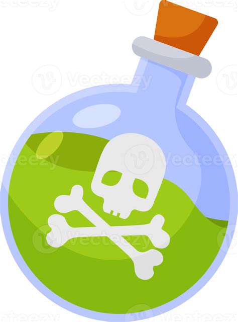 Halloween Element Illustration With Witch Poison Bottle Png