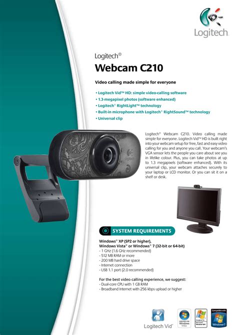 Innovación Enemigo Normalización Drivers Logitech Webcam C210 Emprender Brillante Semestre