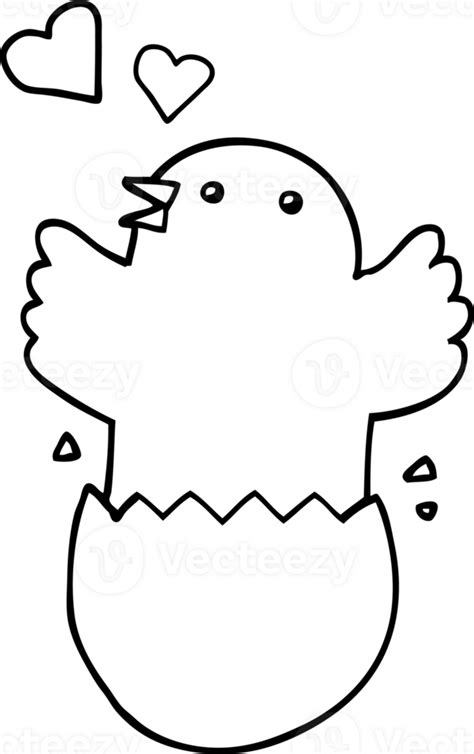 Cute Hatching Chick Cartoon 45085850 Png