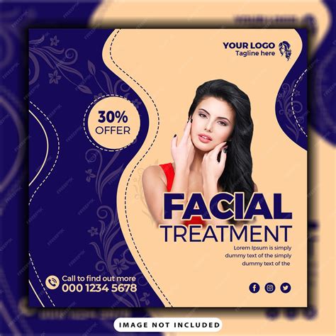 Premium Psd Beauty Treatment Template Instagram Post Smart Object