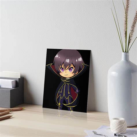 Code Geass Chibi Lelouch Scode Geass Code Geass Art Board Print By Jovitaghman Redbubble