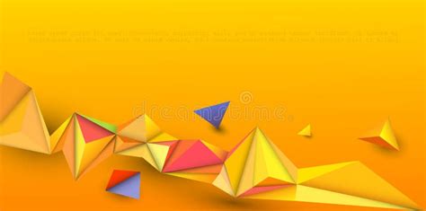 Vector Abstract 3d Geometric Polygon Triangle Pattern Shape Stock Vector Illustration Of