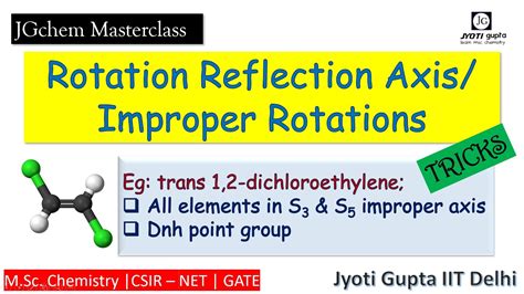 Improper Rotation Rotation Reflection Axis S3 And S5 Axis Operations
