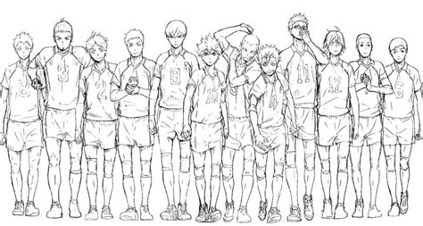 Coloriages De Lanime Haikyuu Imprimez Gratuitement