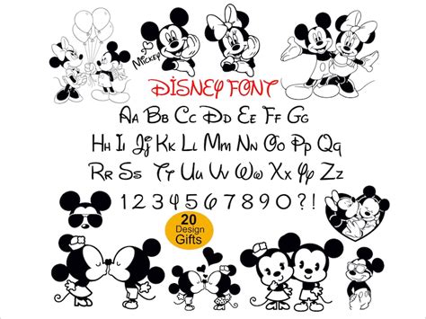 Mouse Alphabet Svg Mouse Font Svg Letters Svg Customisable T Svg
