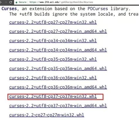 Windows下使用python库 Curses遇到错误消息的解决方案 知乎