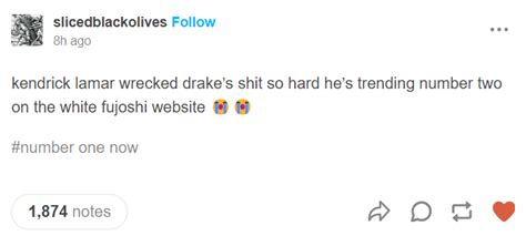 Tumblr On The Drake Kendrick Beef Rtumblr