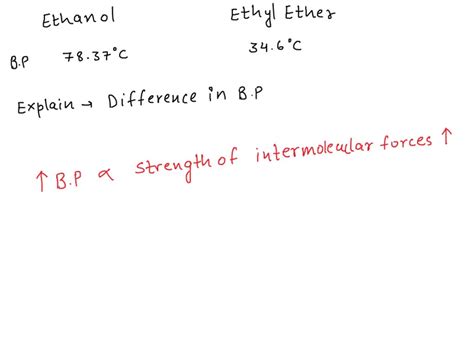 Solved Ethanol And Ethyl Ether Both Of Them Have The Molecular