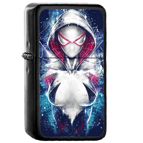 Girl Spider Gwen Oil Flip Top Black Lighters 93