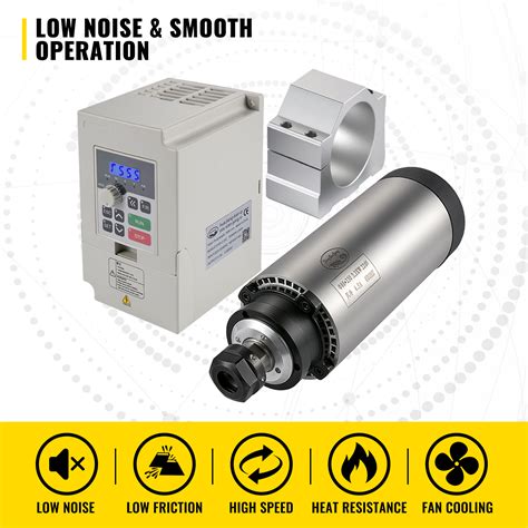 Vevor Cnc Spindle Motor Kit Air Cooled Spindle Motor 22kw 220v Vfd