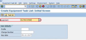 SAP PM Create Task List For Equipment In SAP SAP PM Create Task List For Equipment In SAP
