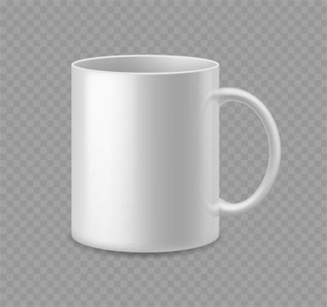 Blank Coffee Cup Mockup Realistic Ceramic Mug Vector Image