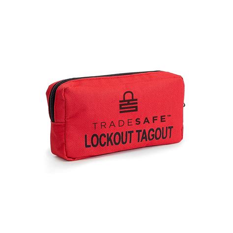 Tradesafe Lockout Tagout Kit With Hasps Loto Tags Red Safety Padlocks